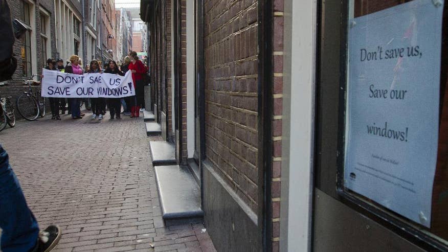 Amsterdam Prostitutes Protest Against Closure Of Sex Workers Windows